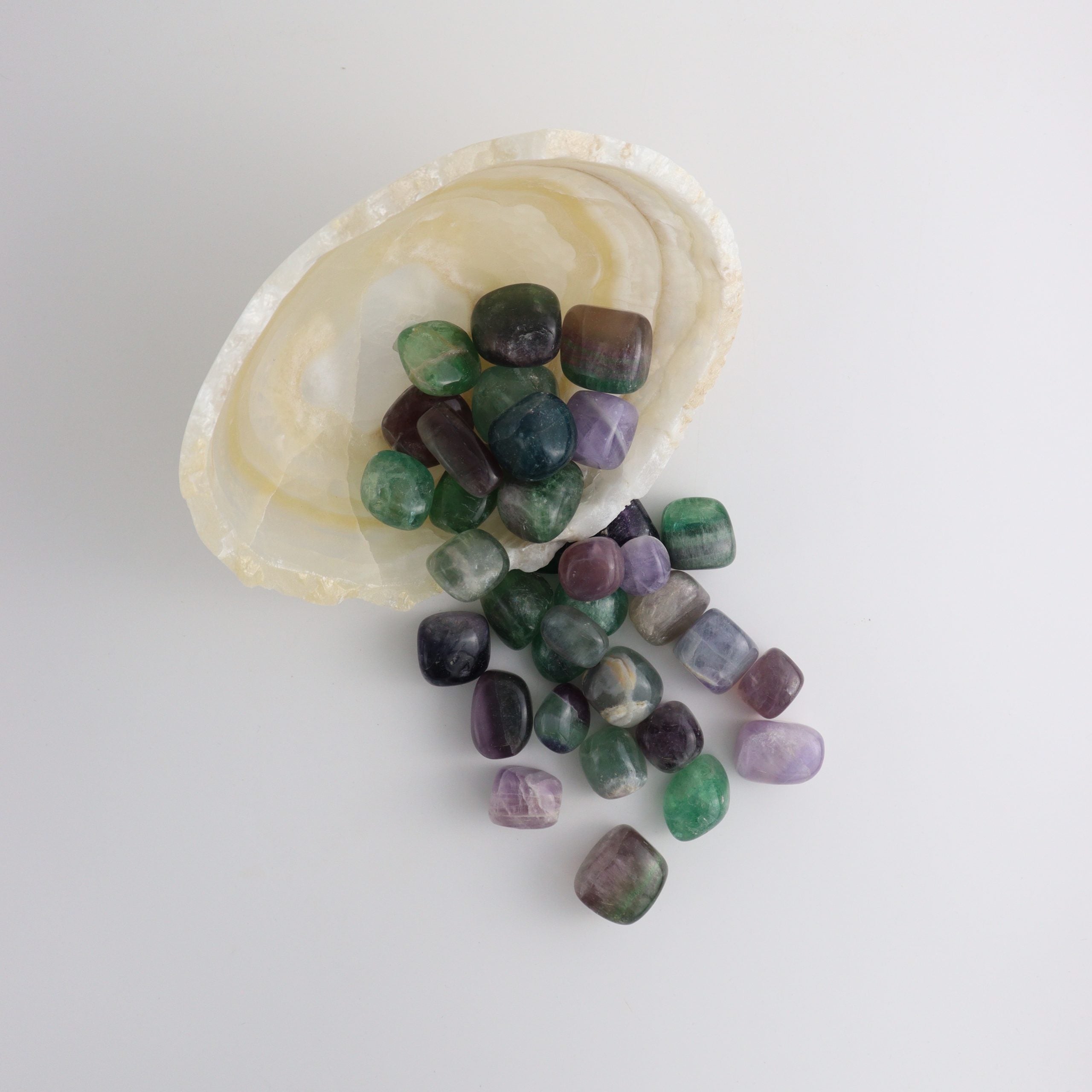 1kg Fluorite Tumbles | Wholesale Crystals Vendor – Mi Esperanza Minerals