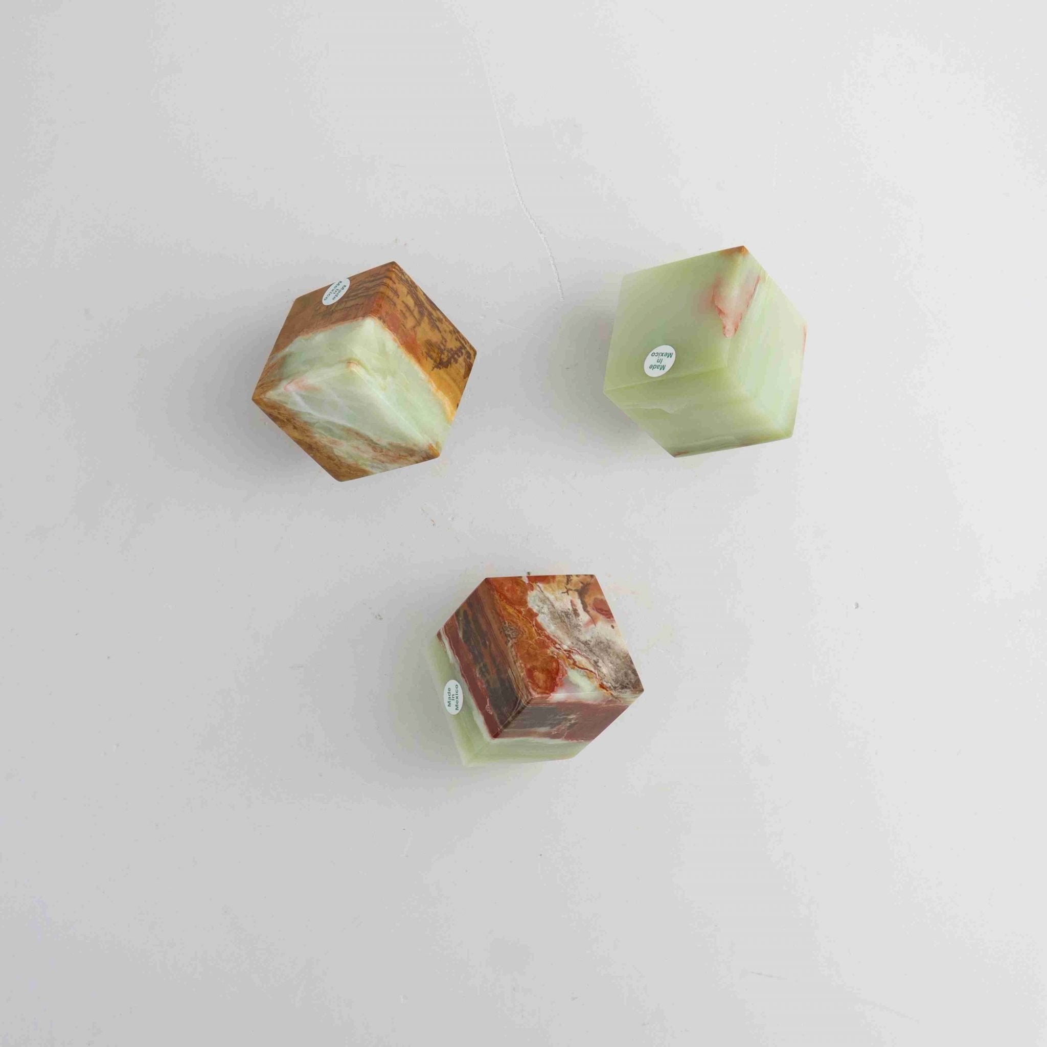 2in Green Onyx Floating Cube | Wholesale Crystals – Mi Esperanza Minerals