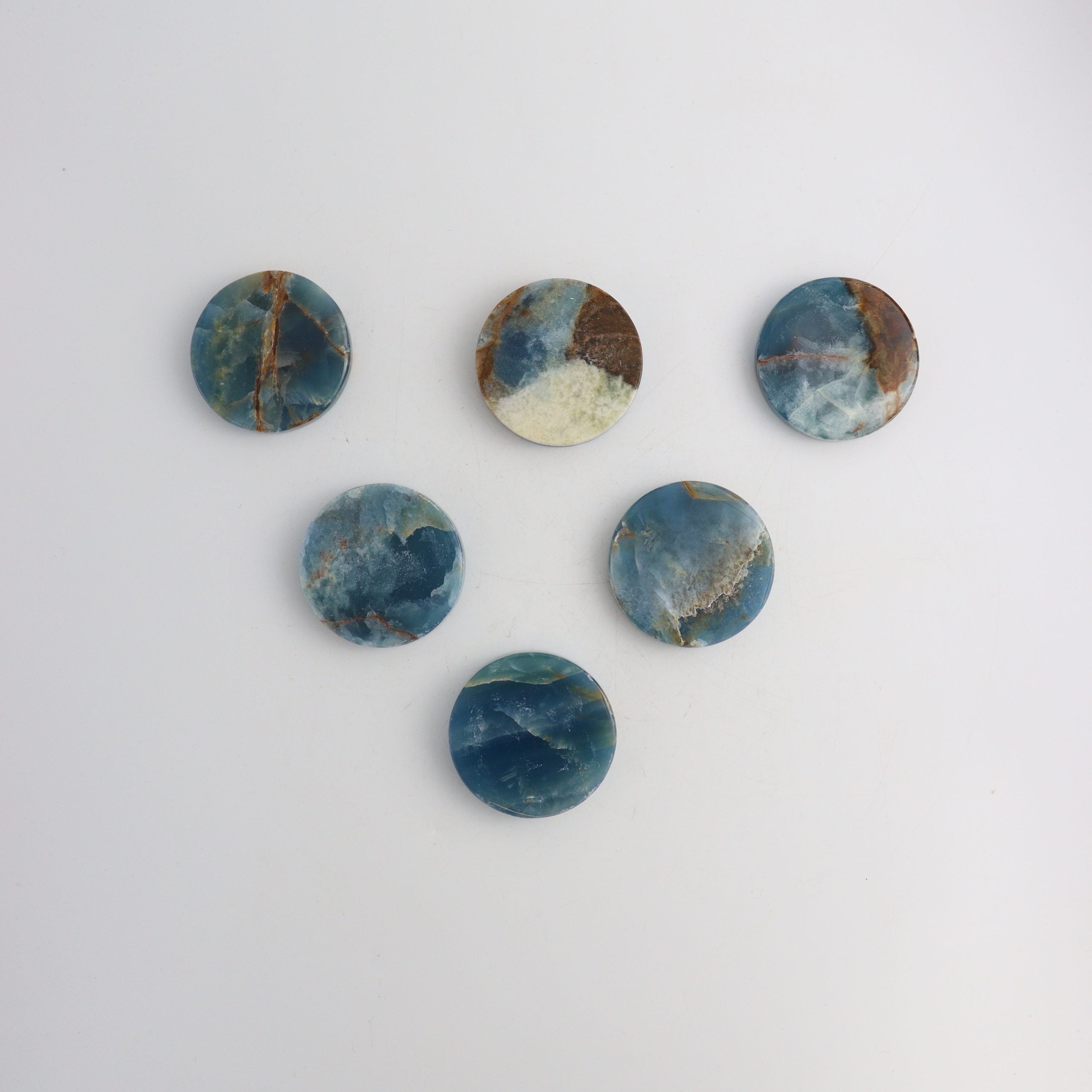Blue Onyx Discs | Wholesale Crystals Vendor – Mi Esperanza Minerals
