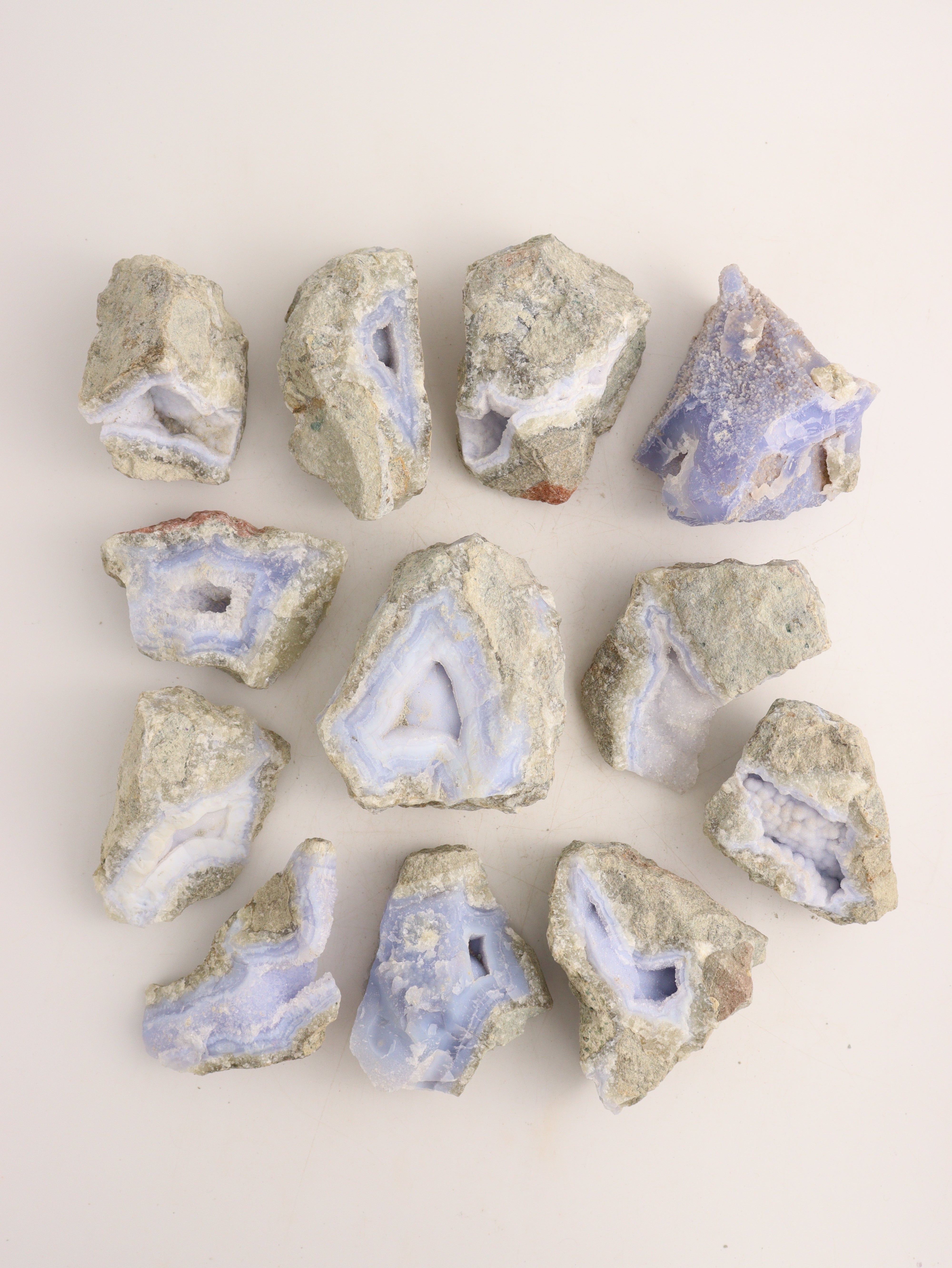 Blue Lace Agate Flat | Wholesale Crystals Vendor – Mi Esperanza Minerals