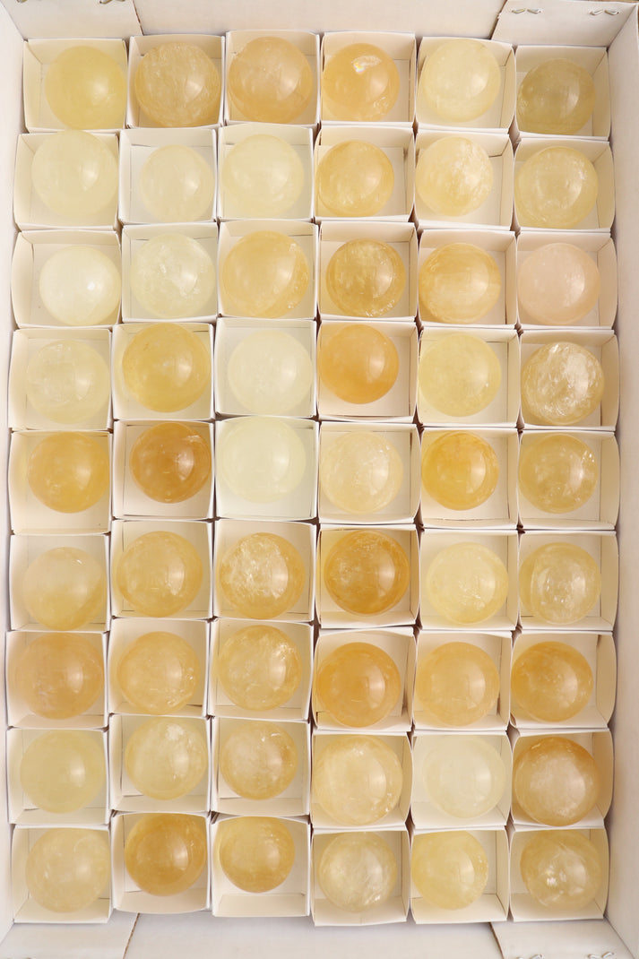 Calcite Sphere Flat (54 Pieces) | Wholesale Crystals – Mi Esperanza ...
