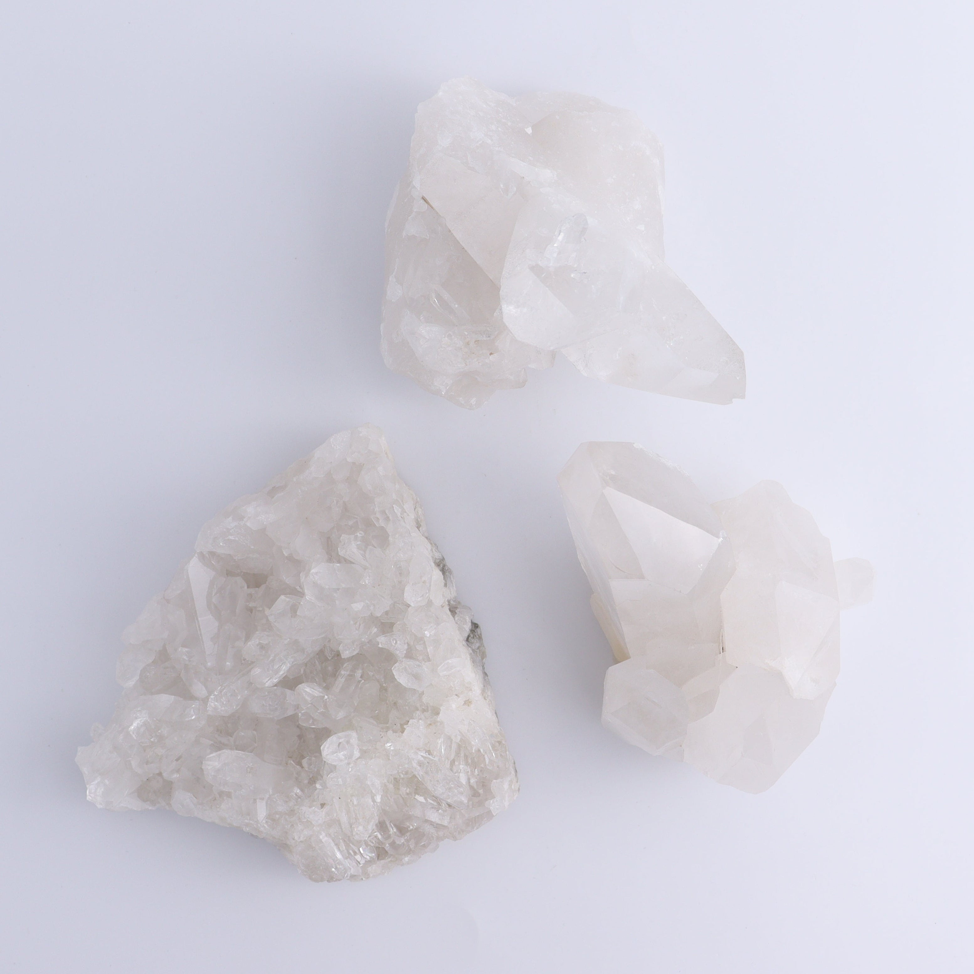 Quartz Clusters Set of 3 – Mi Esperanza Minerals