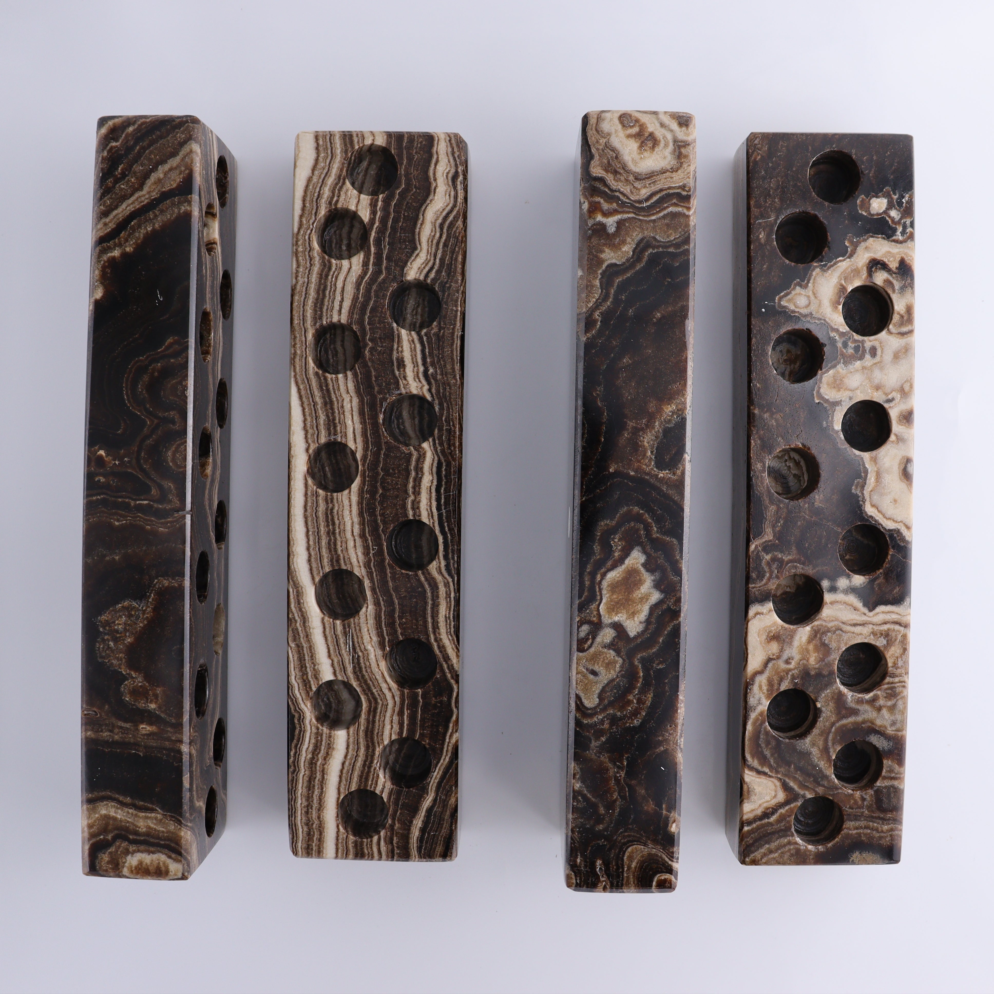 Chocolate Onyx Candle Holder – Mi Esperanza Minerals