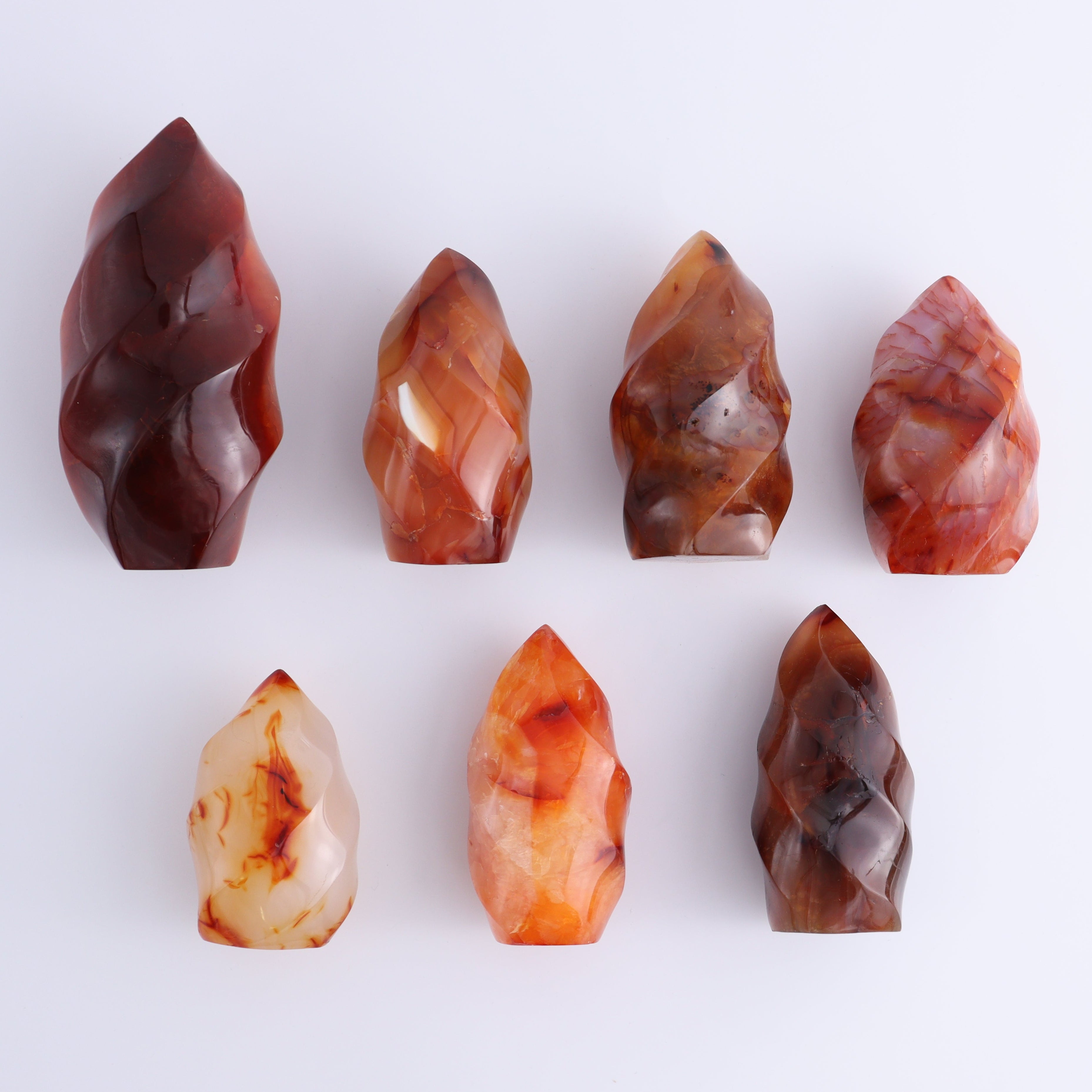 Carnelian Flames Set of 7 – Mi Esperanza Minerals