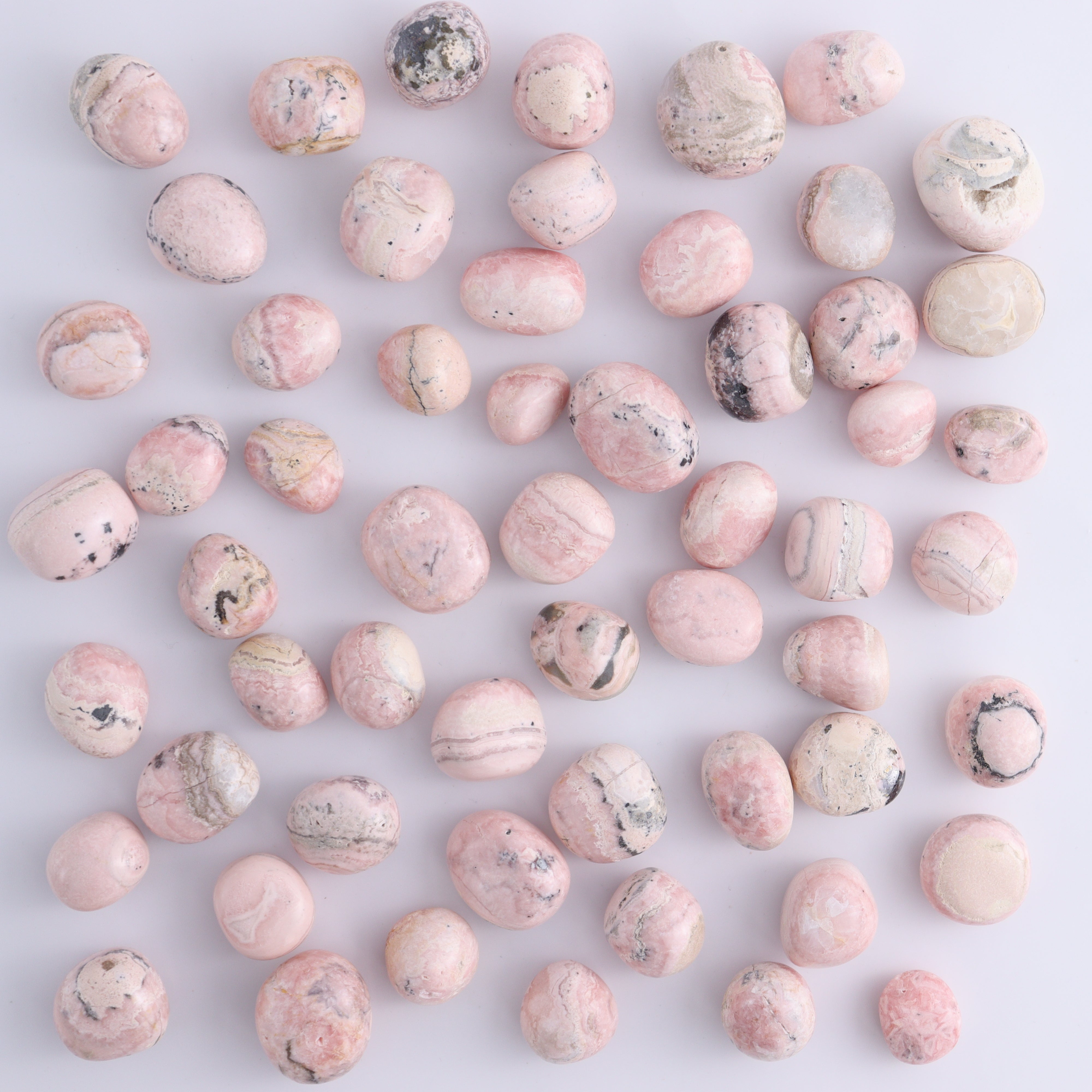 Rhodonite Tumbles 1 kg Set – Mi Esperanza Minerals