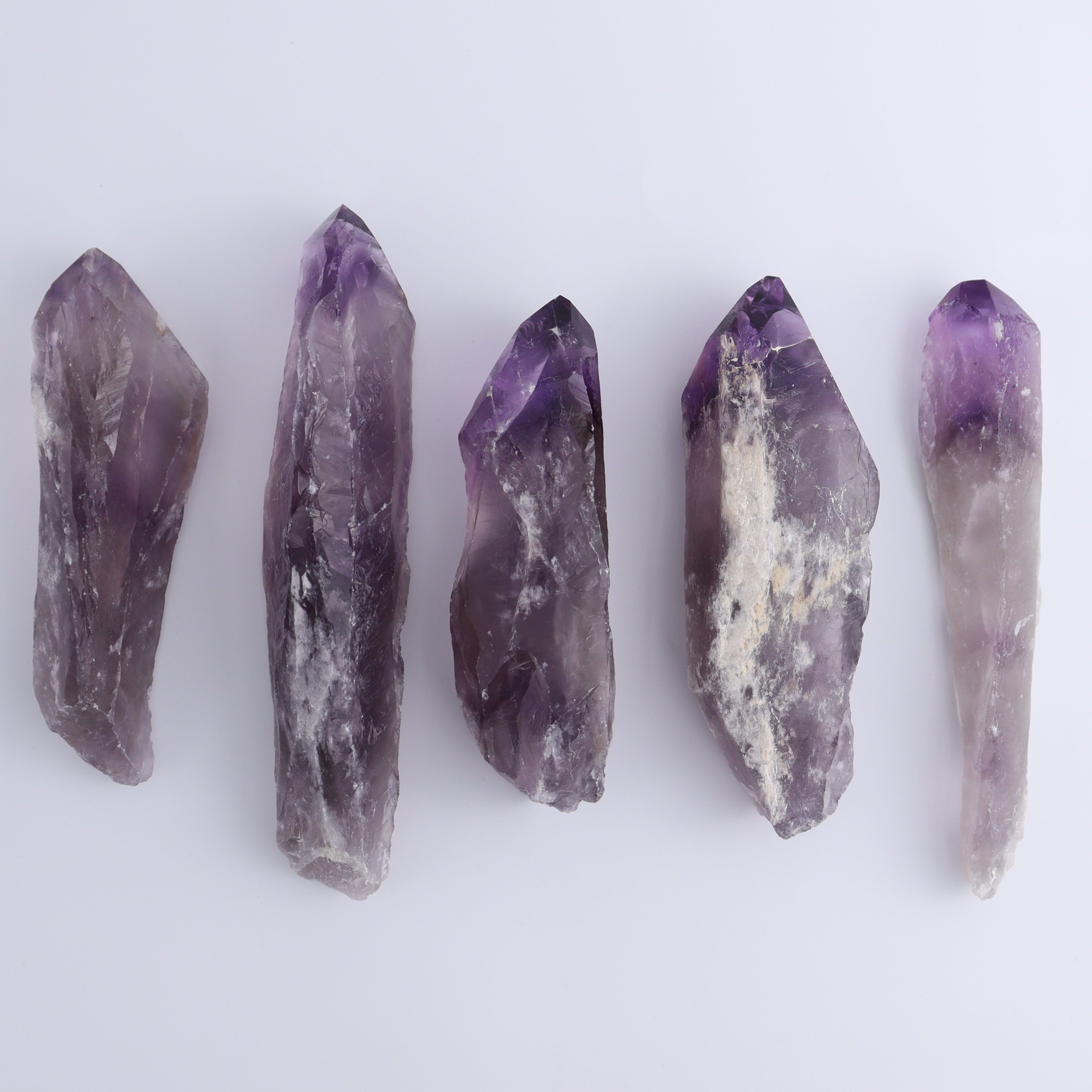 Amethyst Polished Tips Set of 5 – Mi Esperanza Minerals