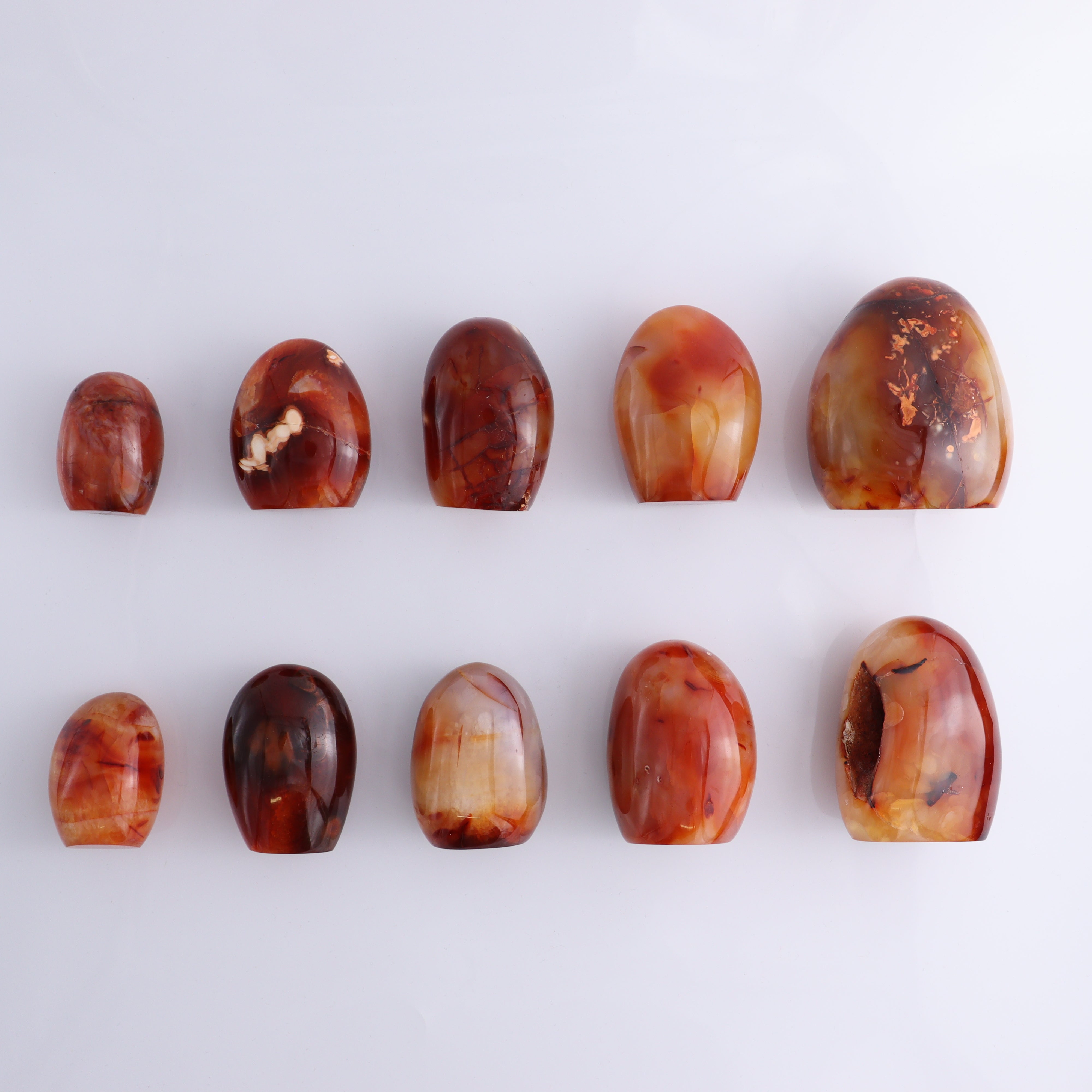 Carnelian Freeform Set of 10 – Mi Esperanza Minerals