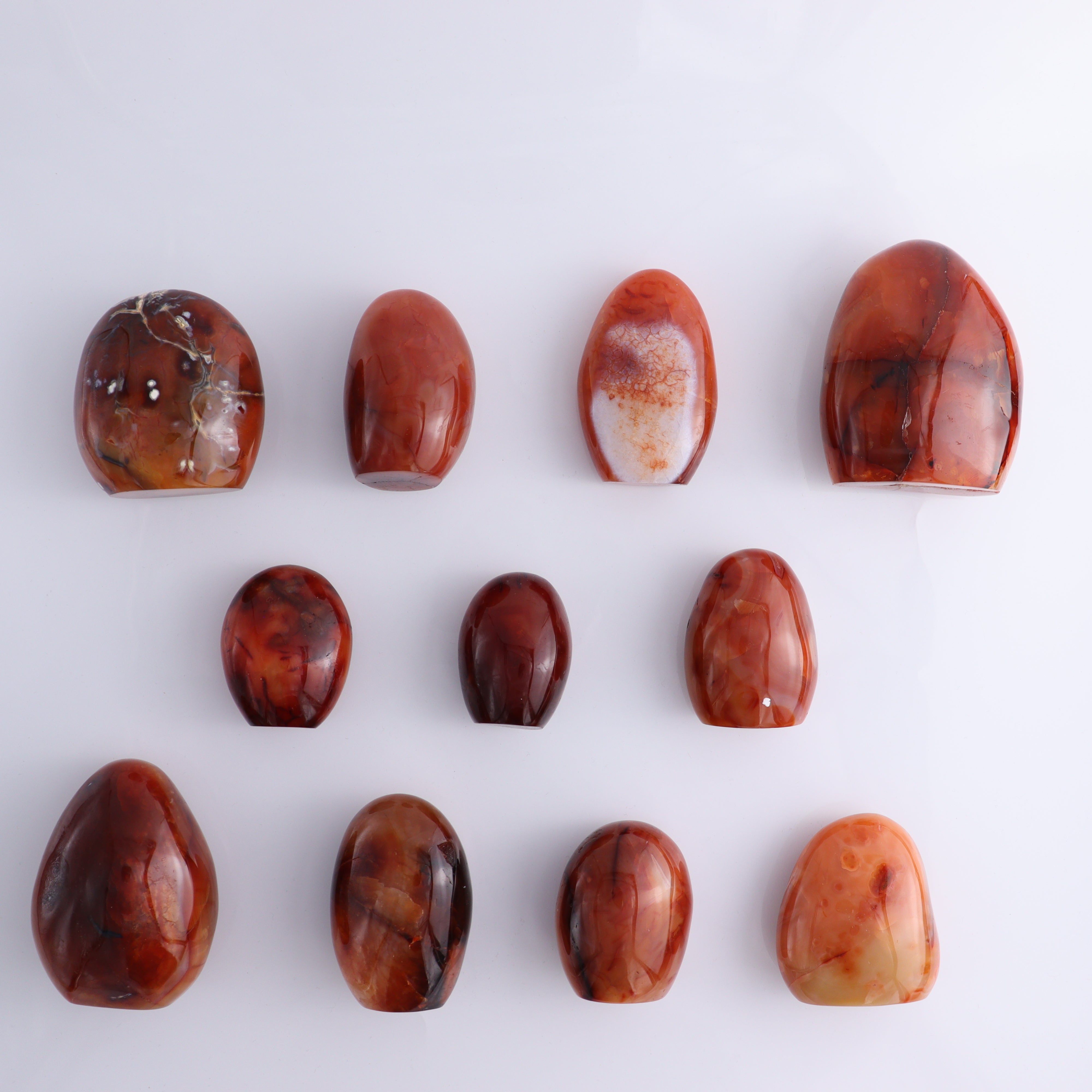Carnelian Freeform Set of 11 – Mi Esperanza Minerals