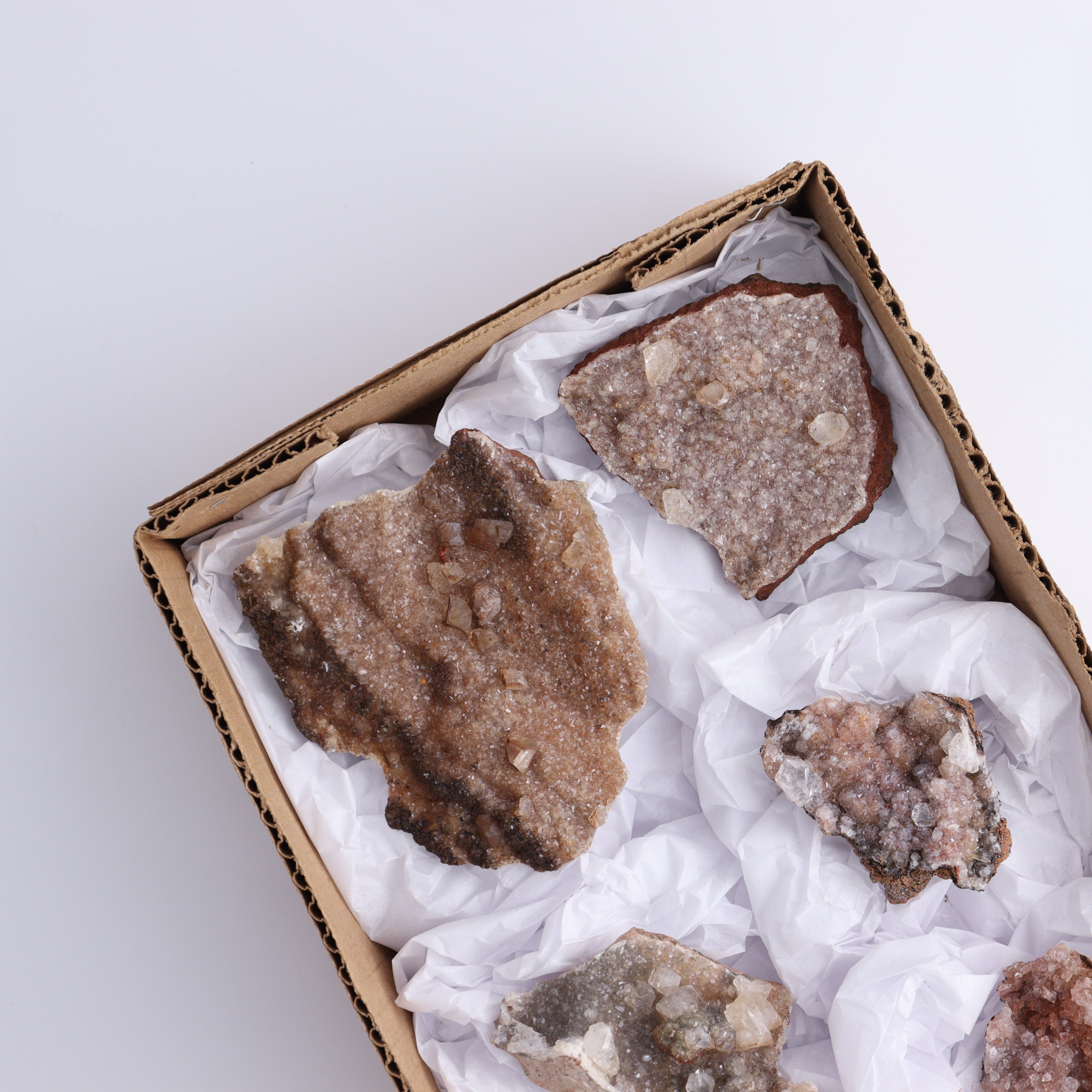 Calcite Flat of 6 – Mi Esperanza Minerals