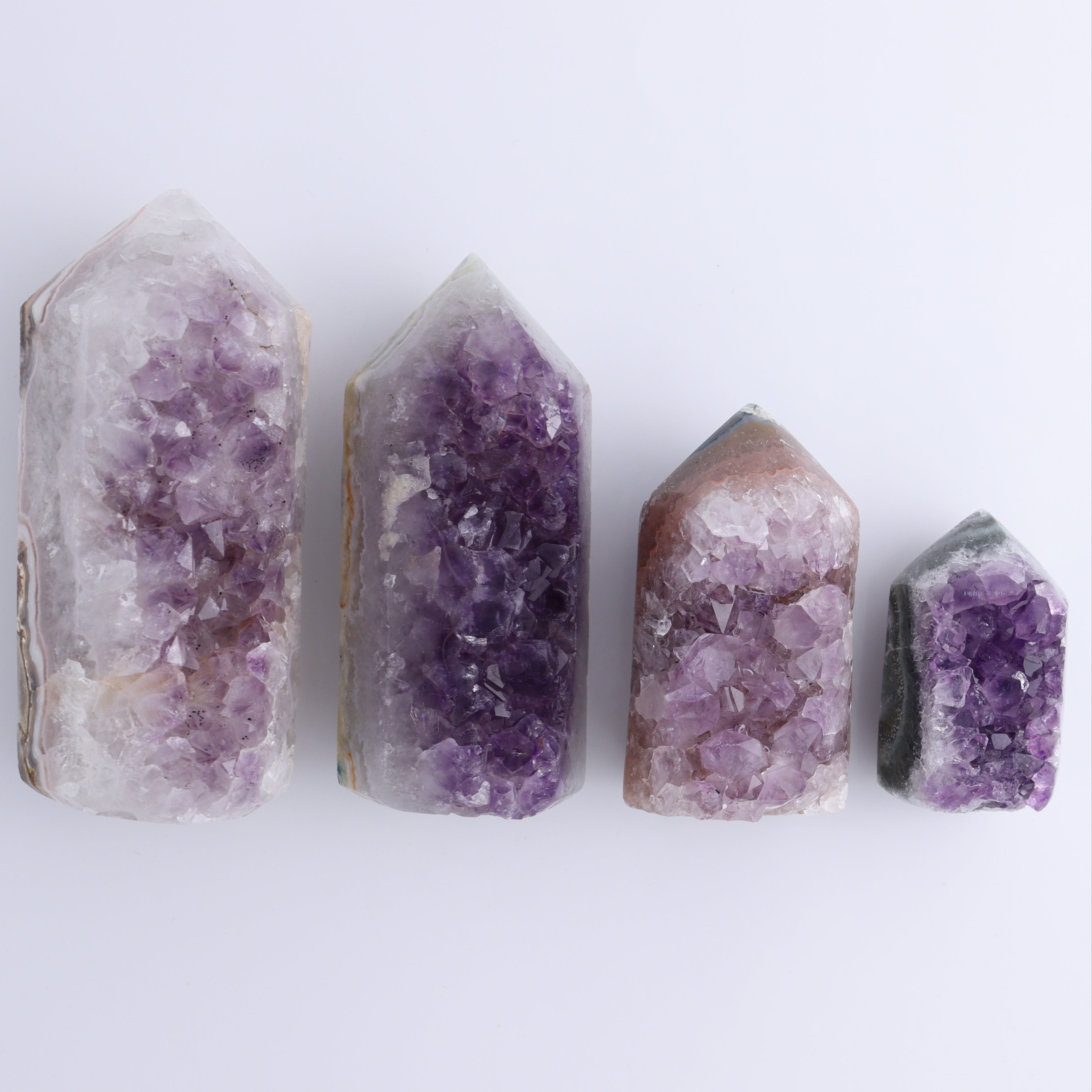 Uruguay Amethyst Towers Set of 4 – Mi Esperanza Minerals