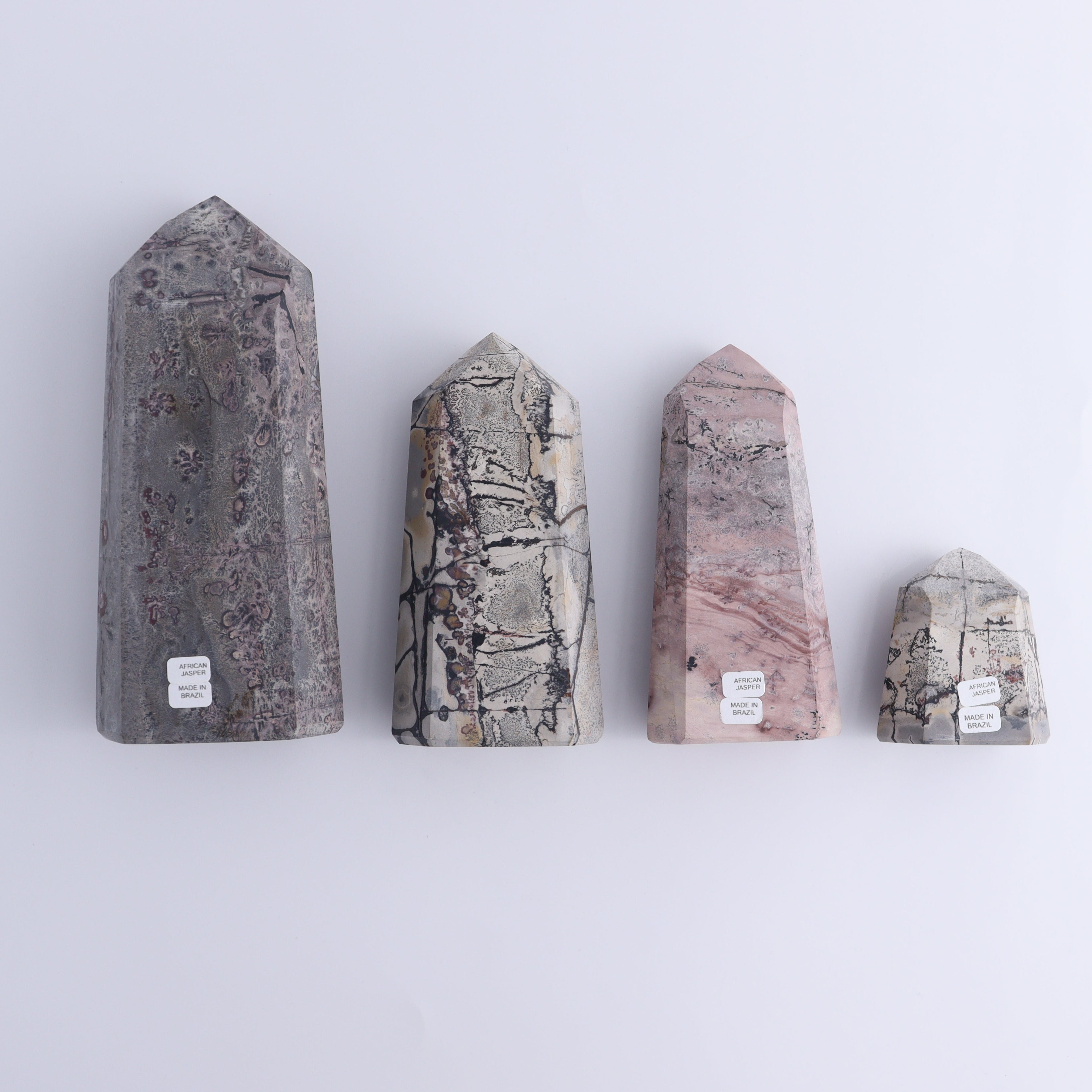 African Jasper Towers Set of 4 – Mi Esperanza Minerals