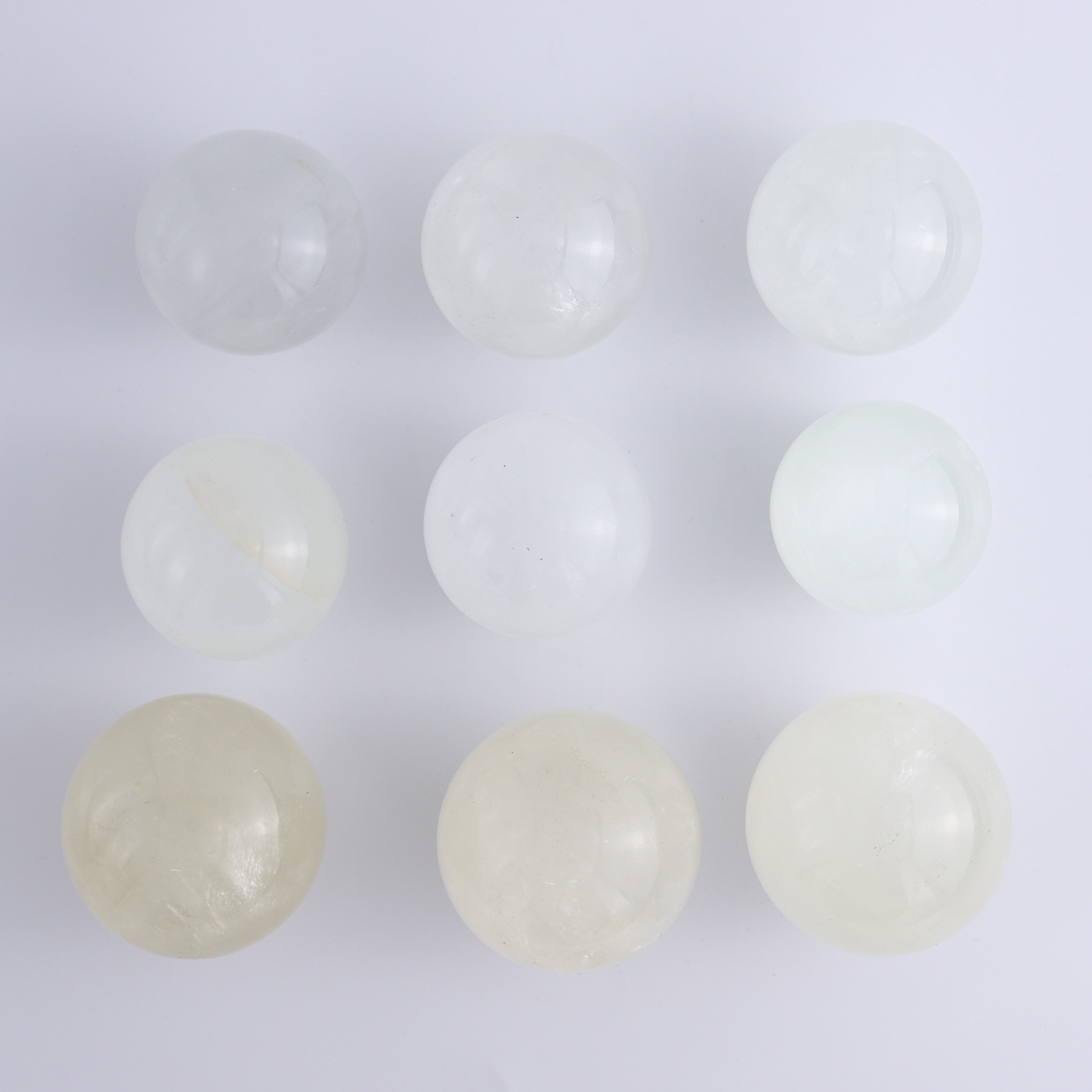 Calcite Spheres Set of 9 – Mi Esperanza Minerals