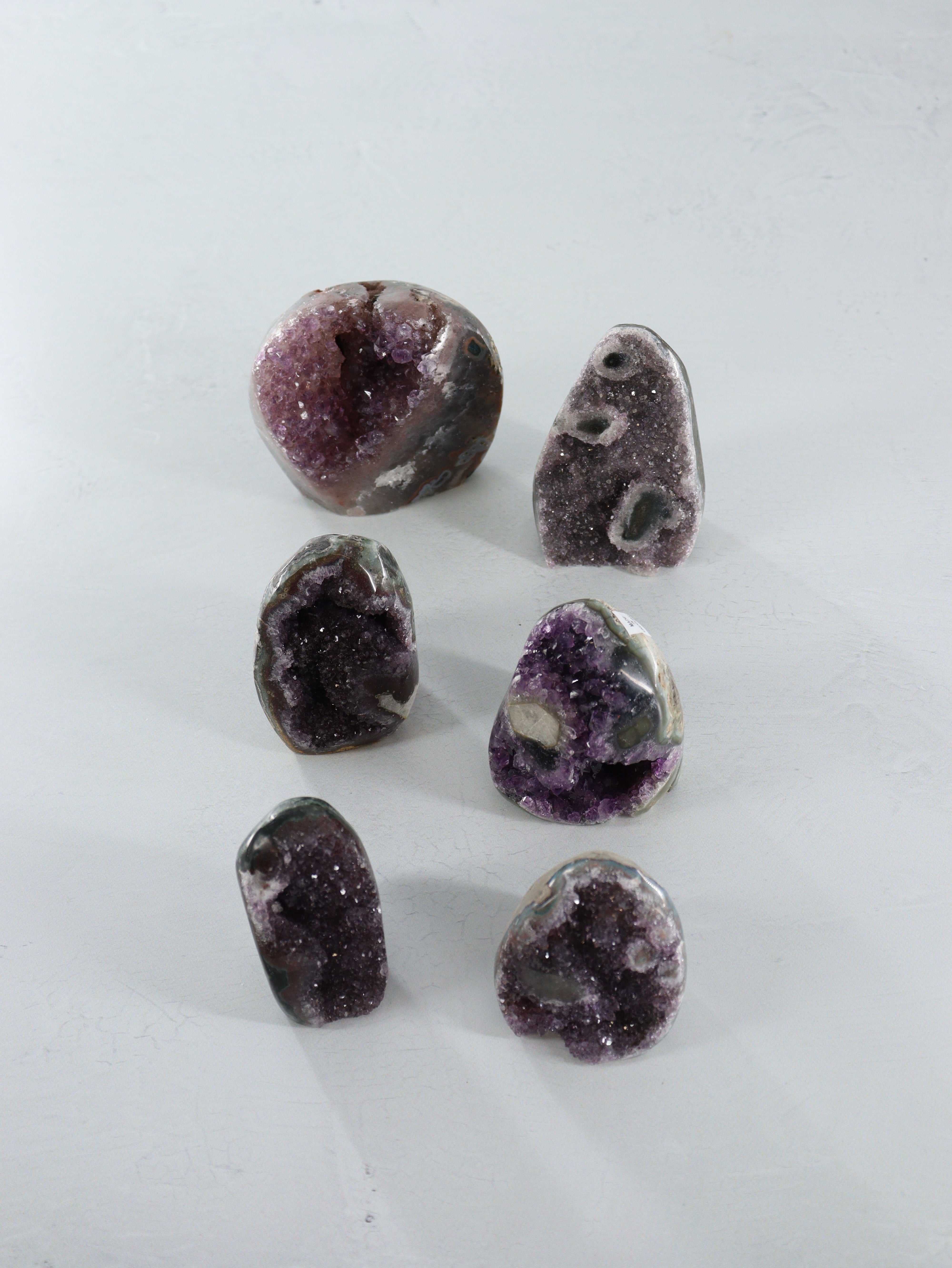 Amethyst Cut Base Set of 6 | Wholesale Crystals Vendor – Mi Esperanza ...