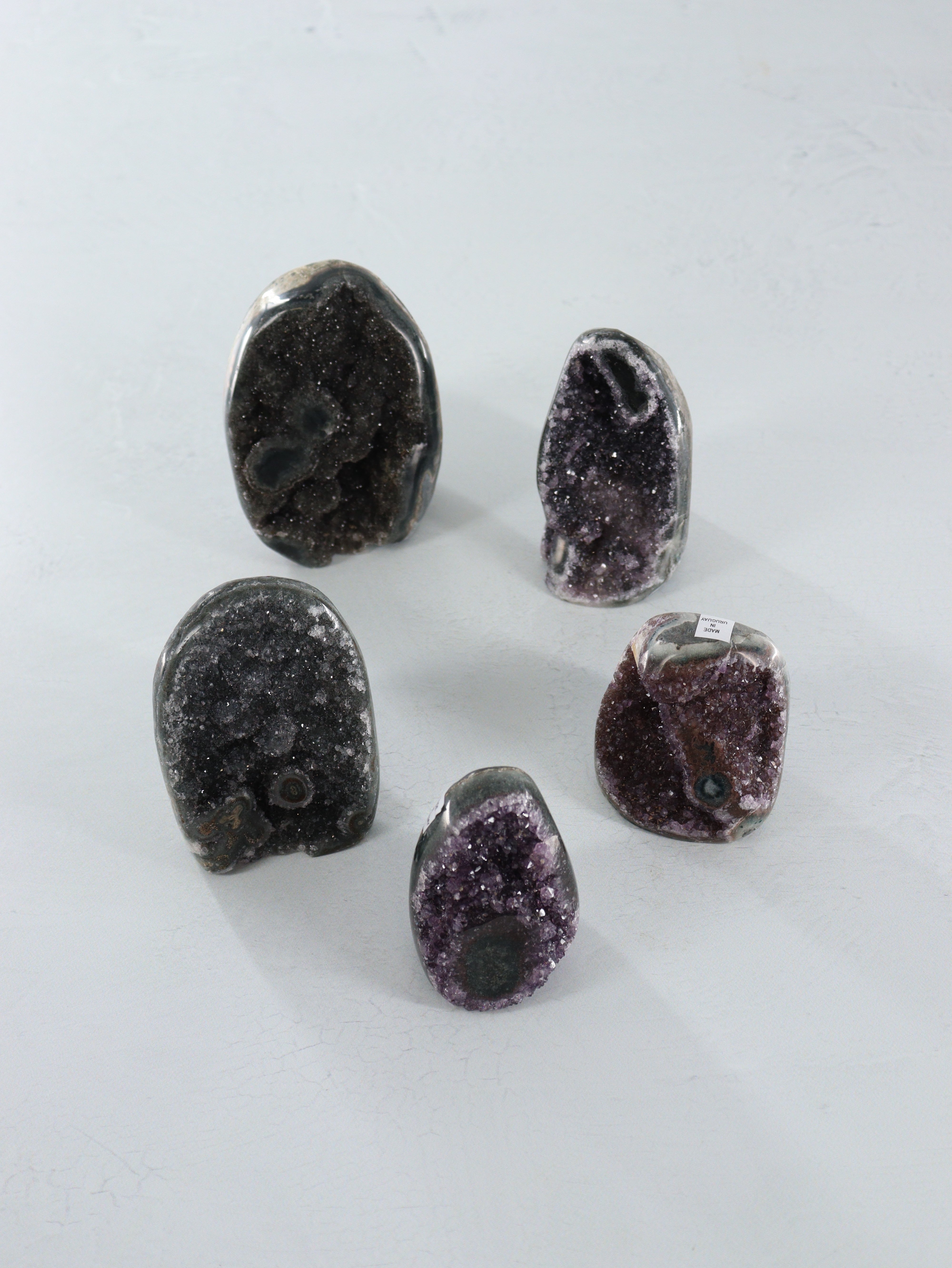 Amethyst Cut Base Set of 5 | Wholesale Crystals Vendor – Mi Esperanza ...