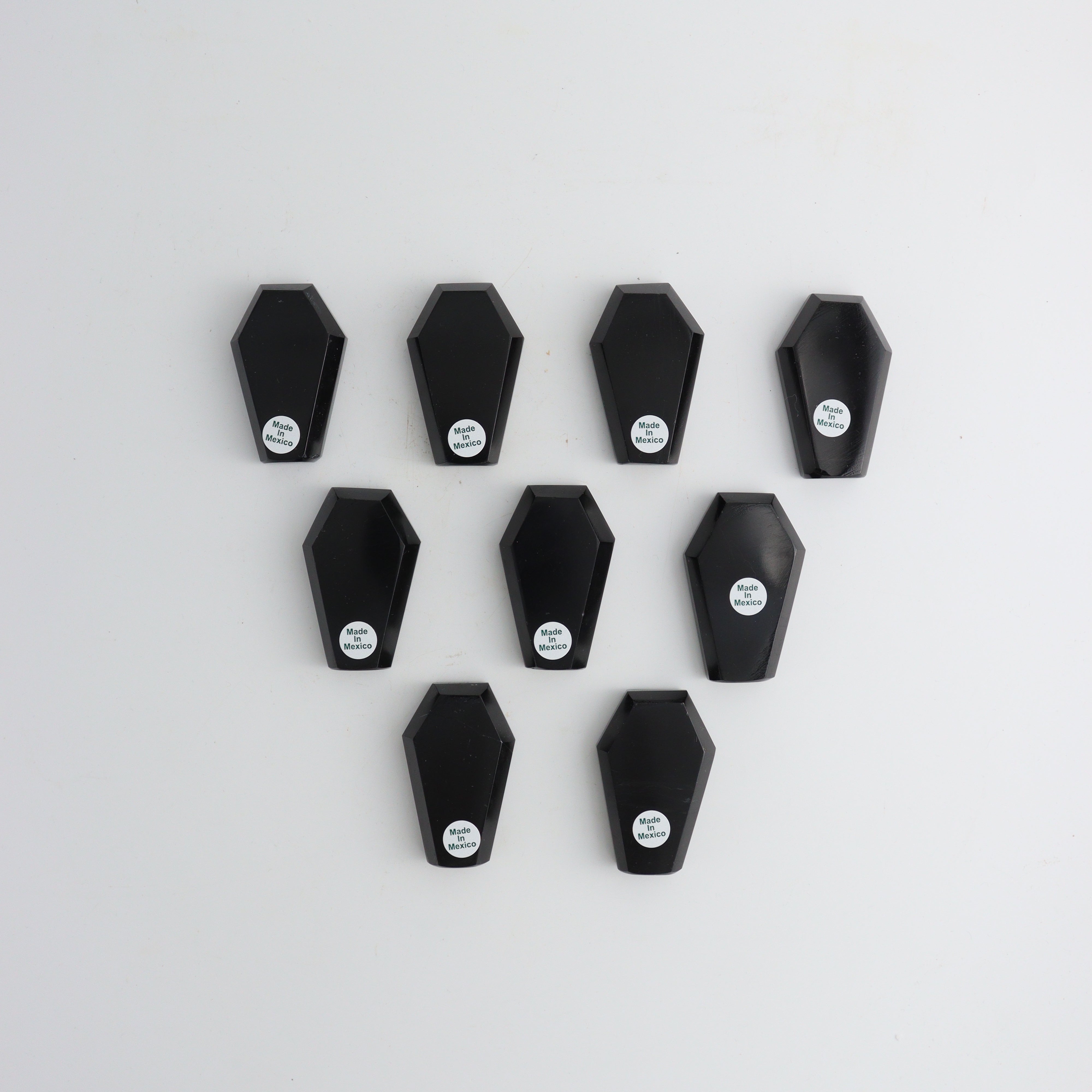 *Halloween* Black Marble Mini Coffins – Mi Esperanza Minerals