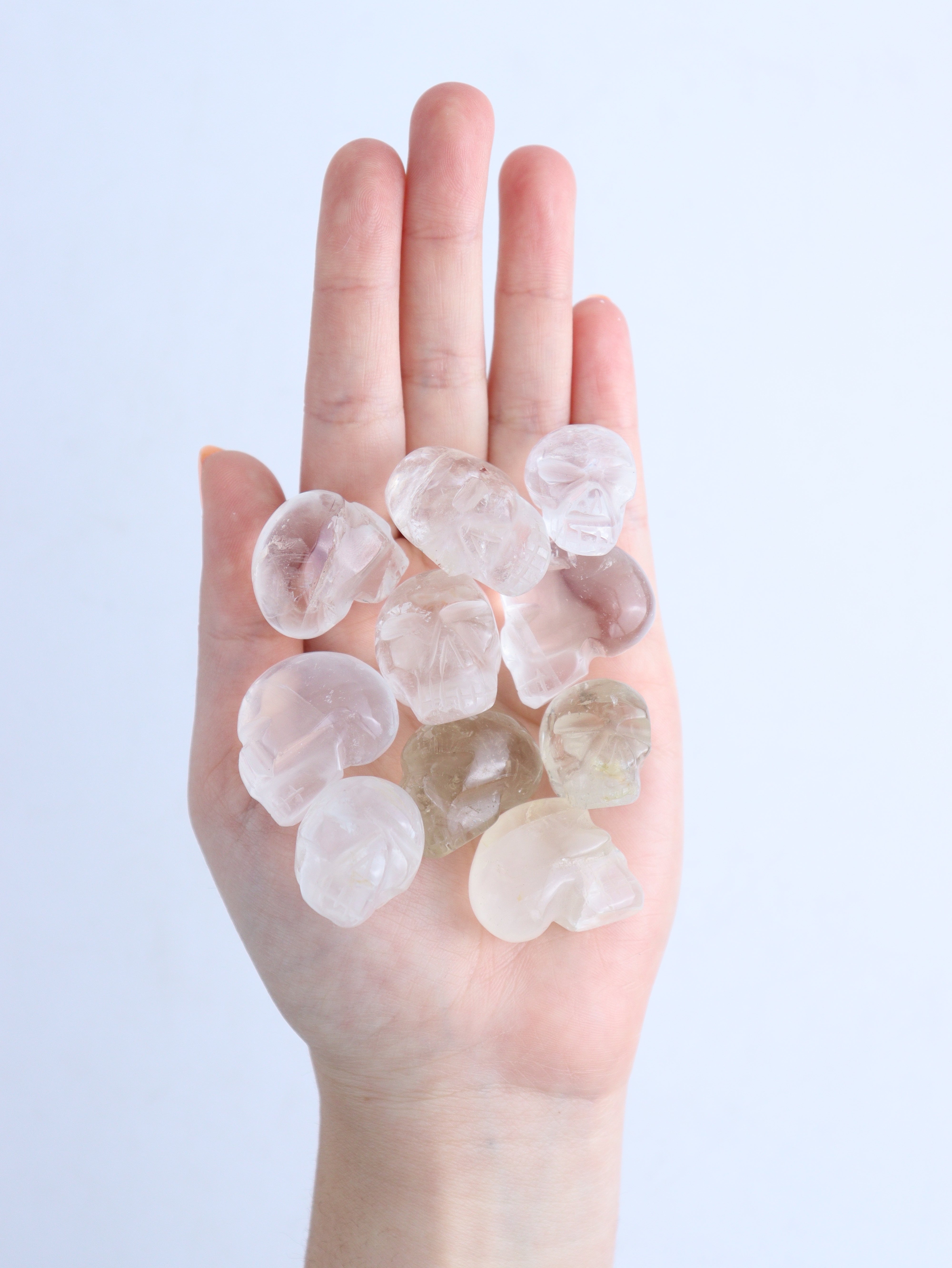 Wholesale Mini Quartz Skulls – Mi Esperanza Minerals