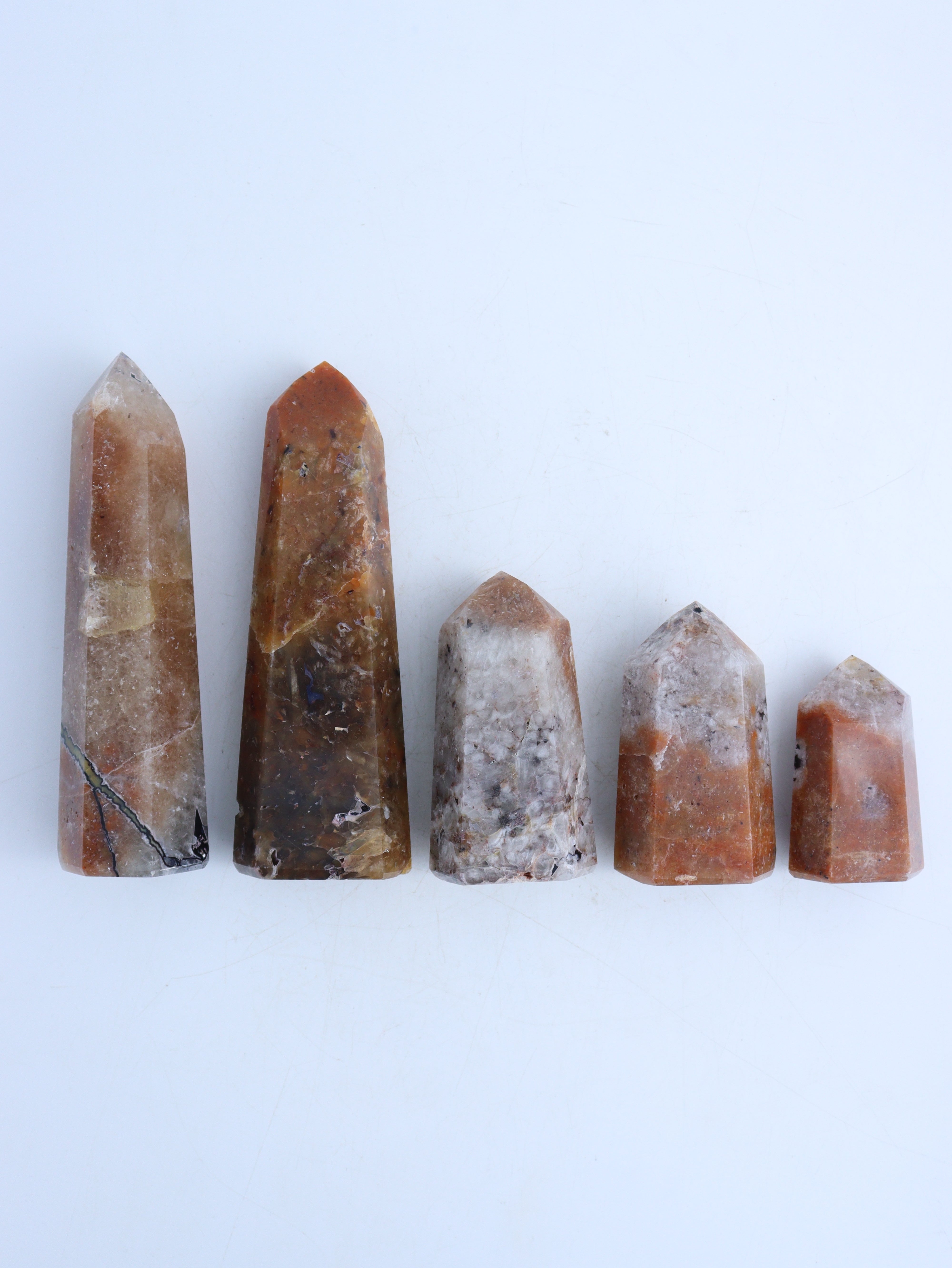 Mosaic Quartz Towers | Wholesale Crystals Vendor – Mi Esperanza Minerals