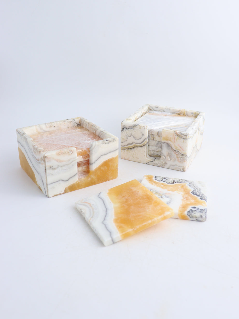 Onyx Coasters (two Sets) | Wholesale Crystals Vendor – Mi Esperanza ...