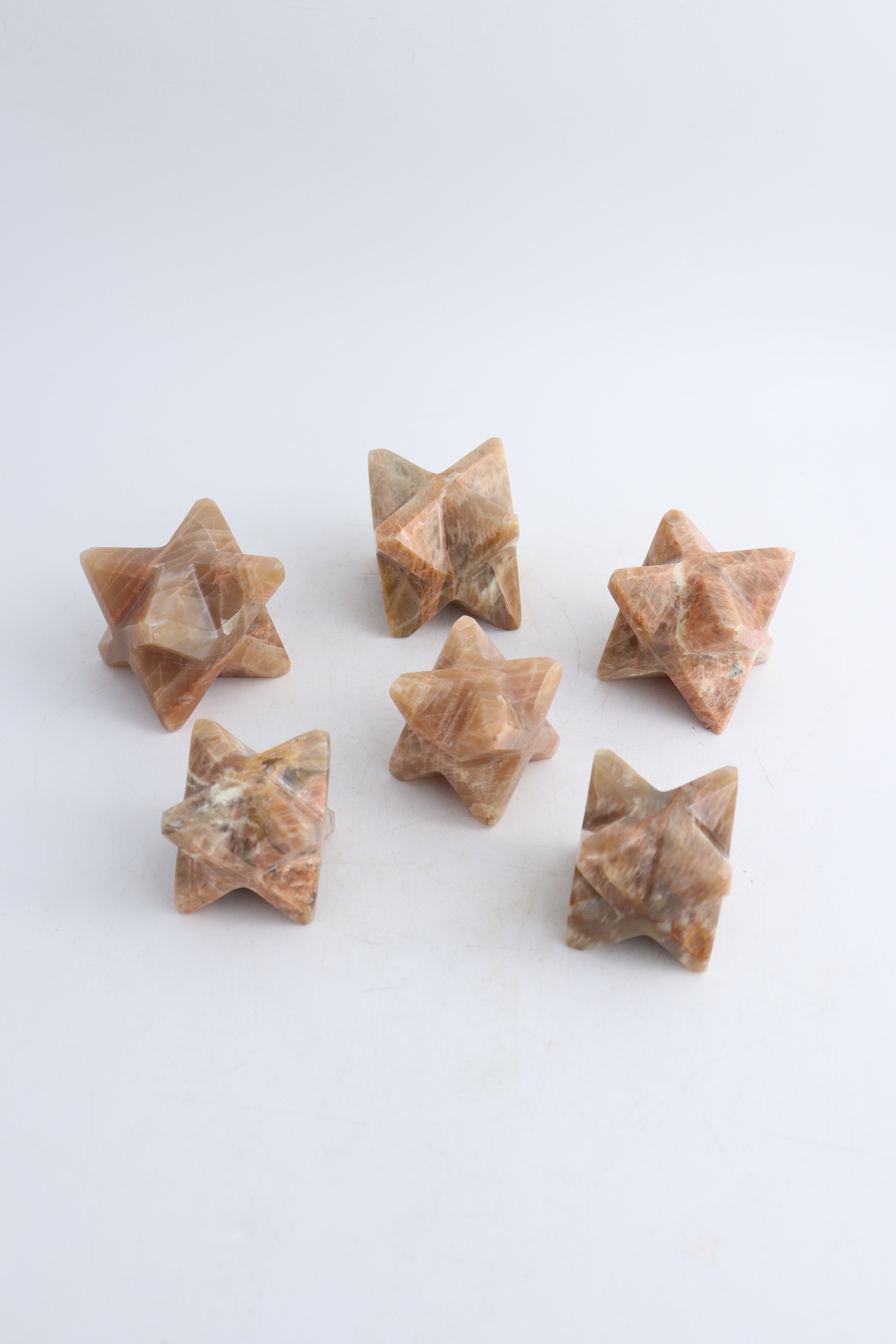 Peach Moonstone Stars – Mi Esperanza Minerals