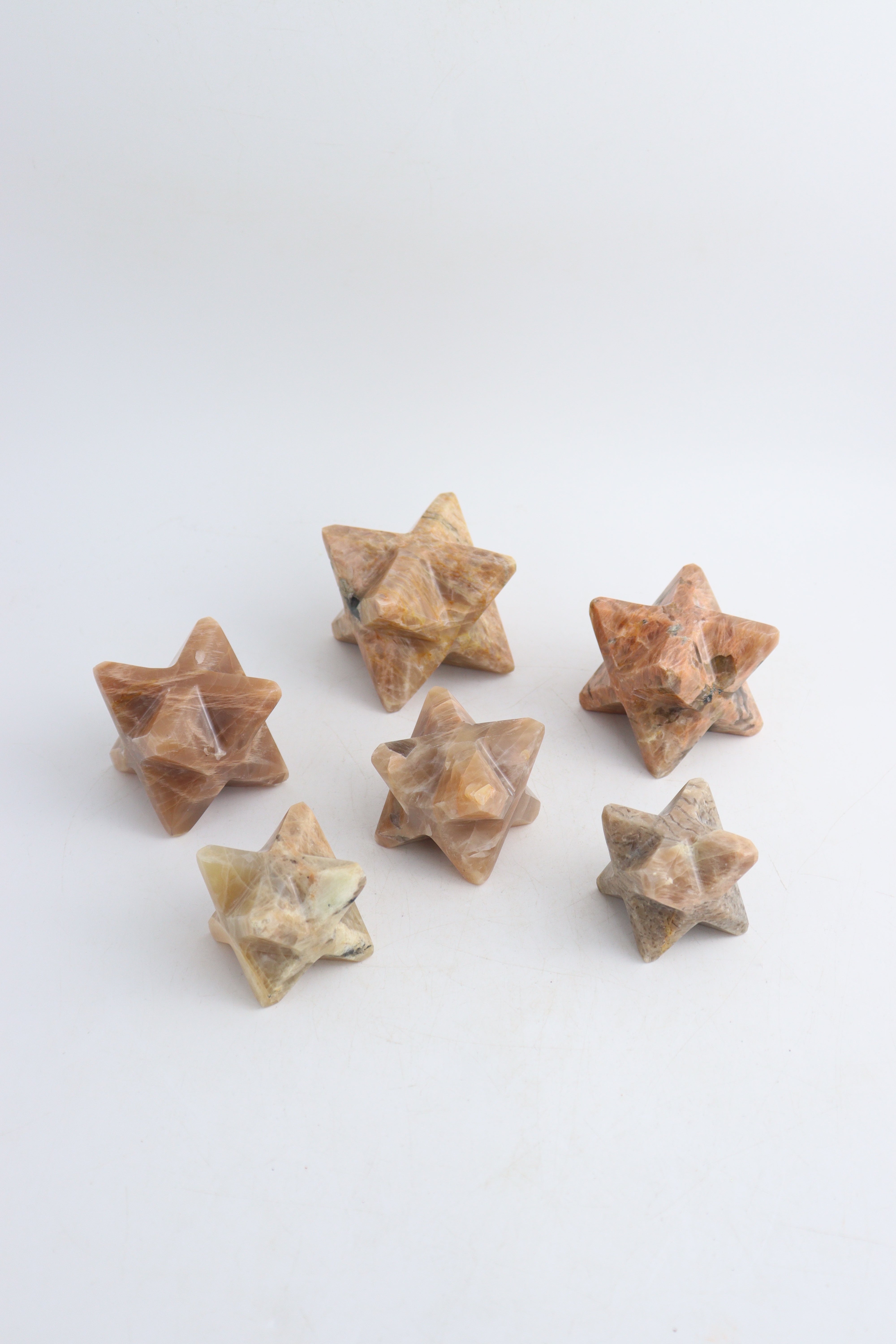 Peach Moonstone Stars | Wholesale Crystals Vendor – Mi Esperanza Minerals
