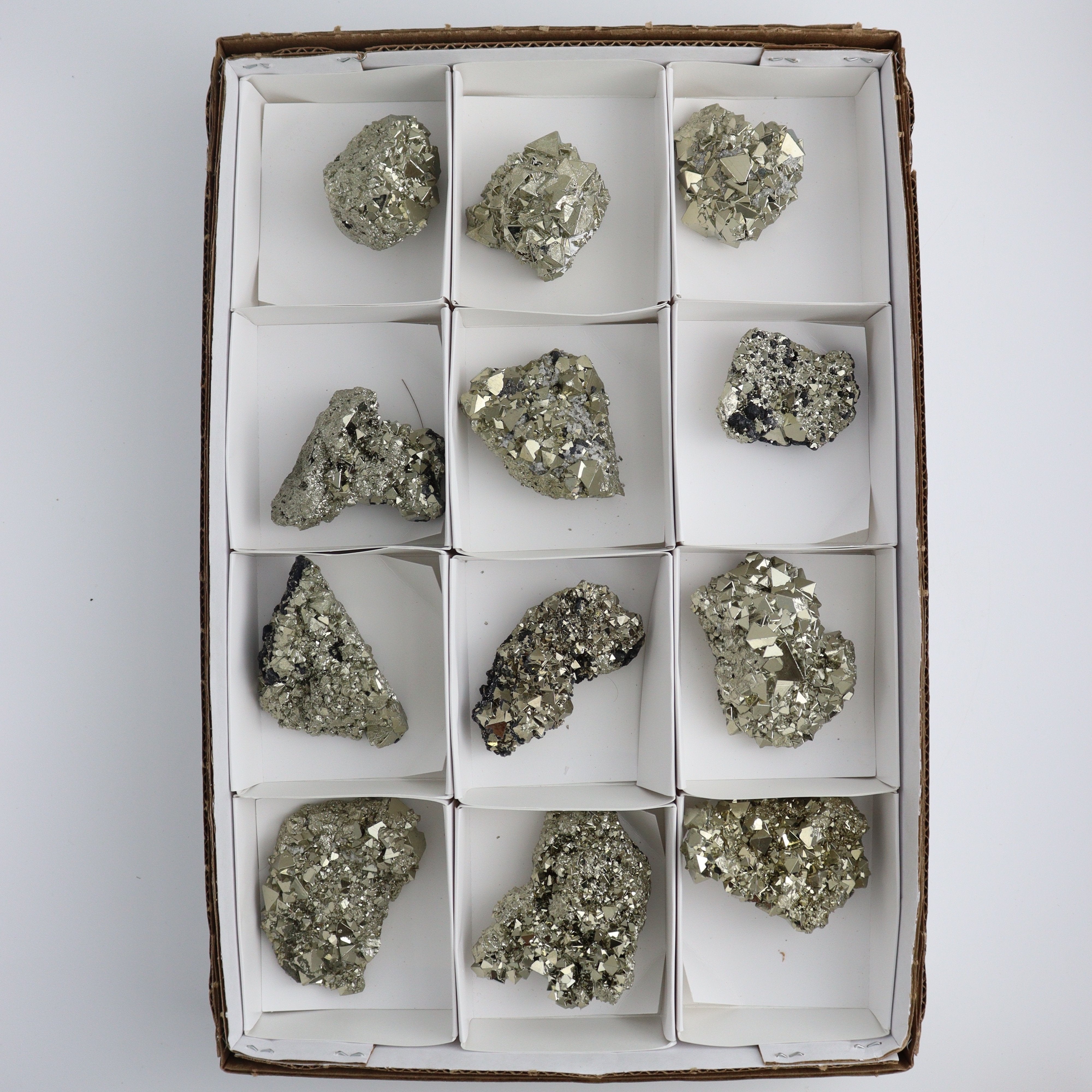 Pyrite Clusters Flat | Wholesale Crystals Vendor – Mi Esperanza Minerals