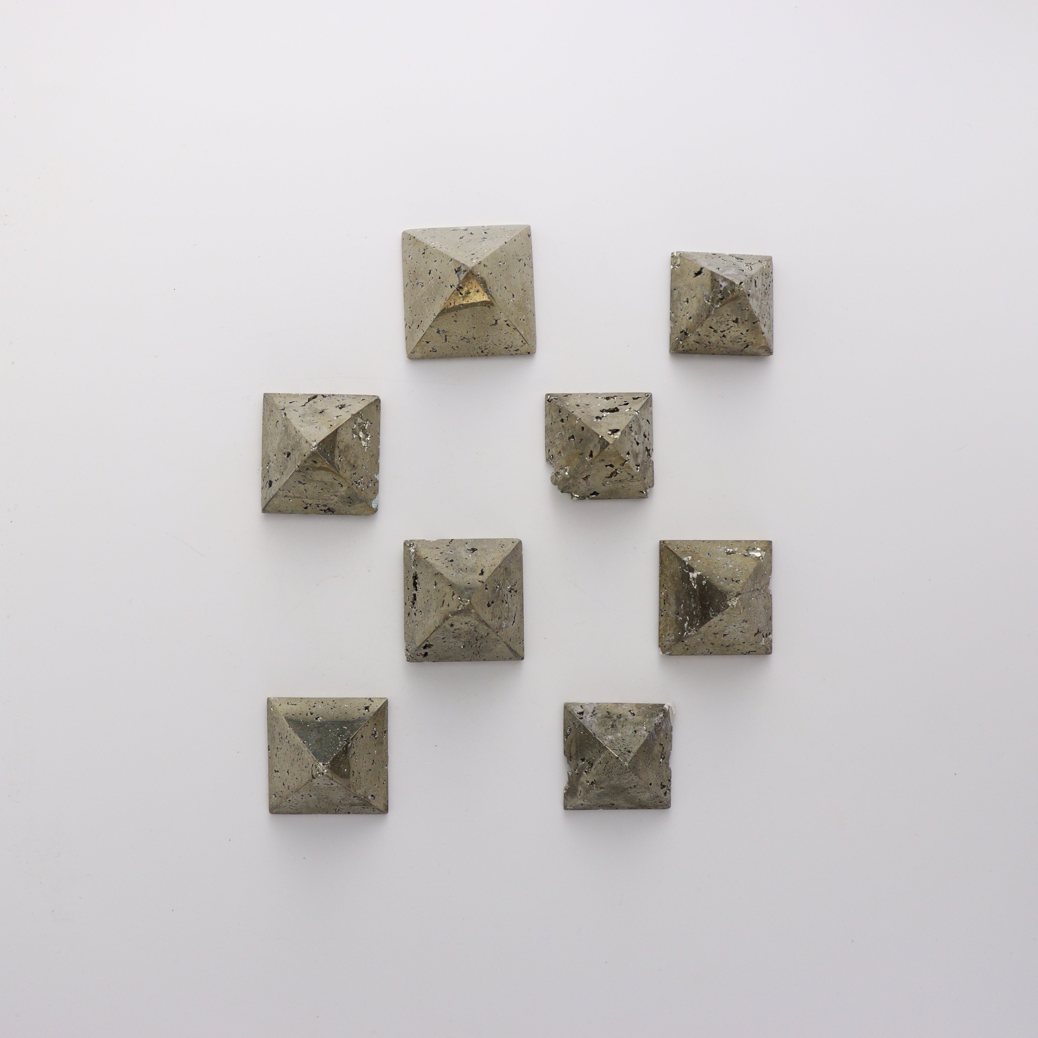 Pyrite Pyramids Set | Wholesale Crystals Vendor – Mi Esperanza Minerals