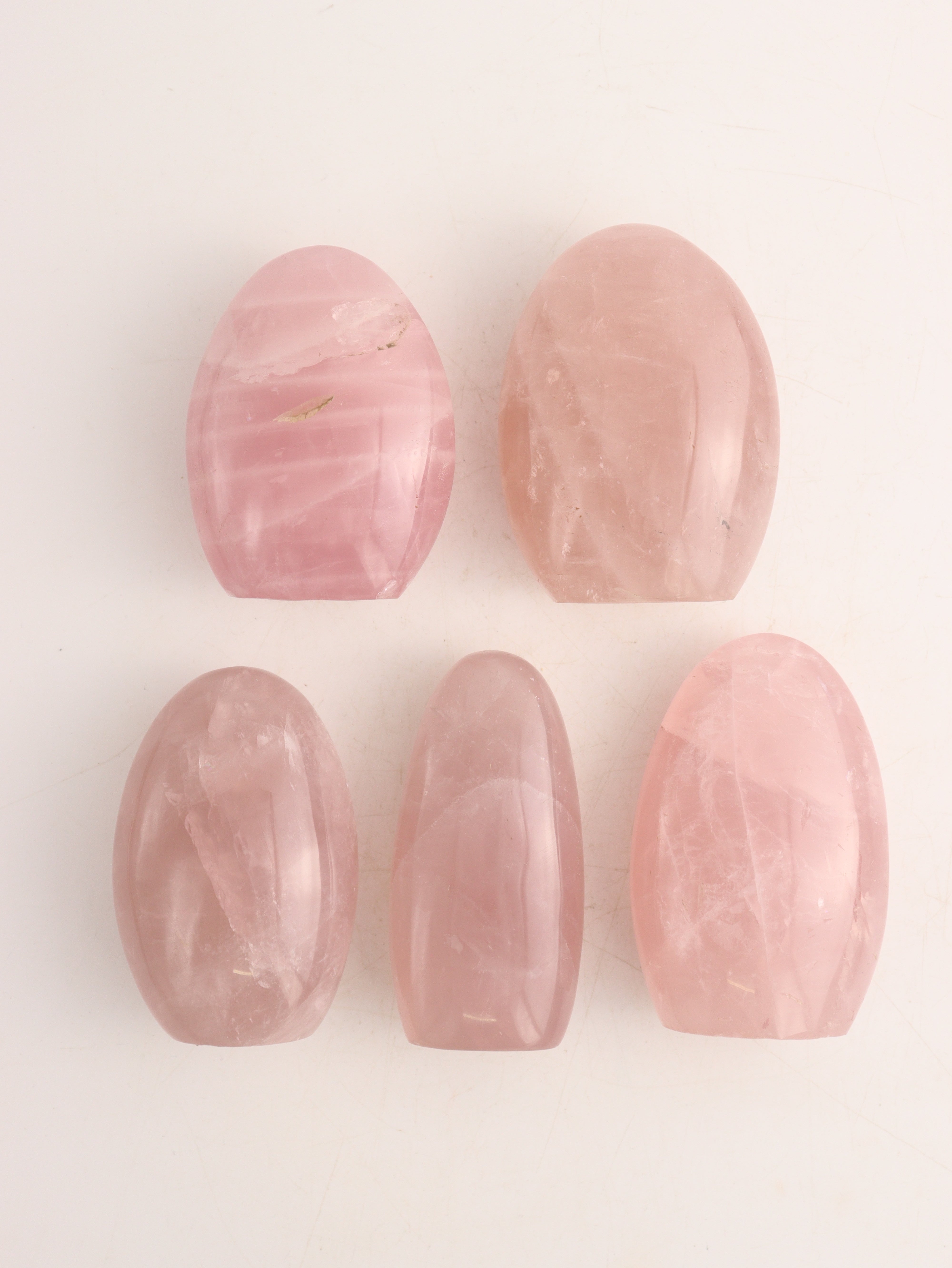 Rose Quartz Freeforms – Mi Esperanza Minerals