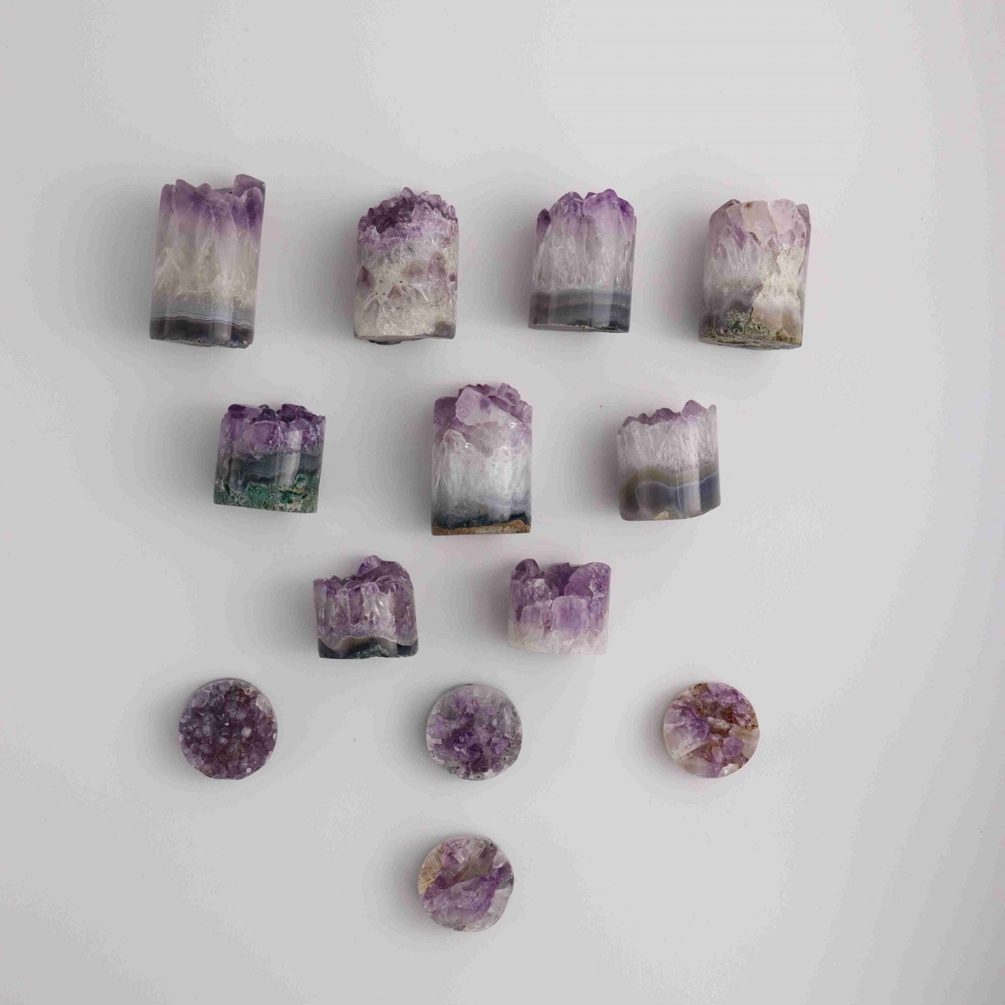 Amethyst Cylinder Set | Wholesale Crystals Vendor – Mi Esperanza Minerals
