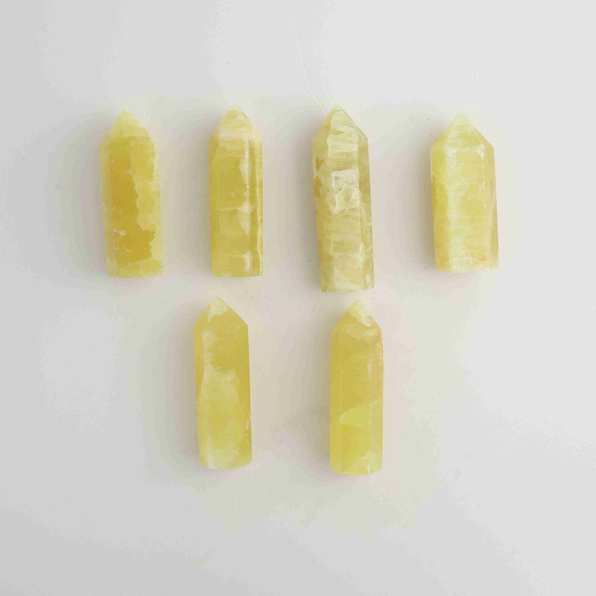 Lemon Calcite Towers | Wholesale Crystals Vendor – Mi Esperanza Minerals