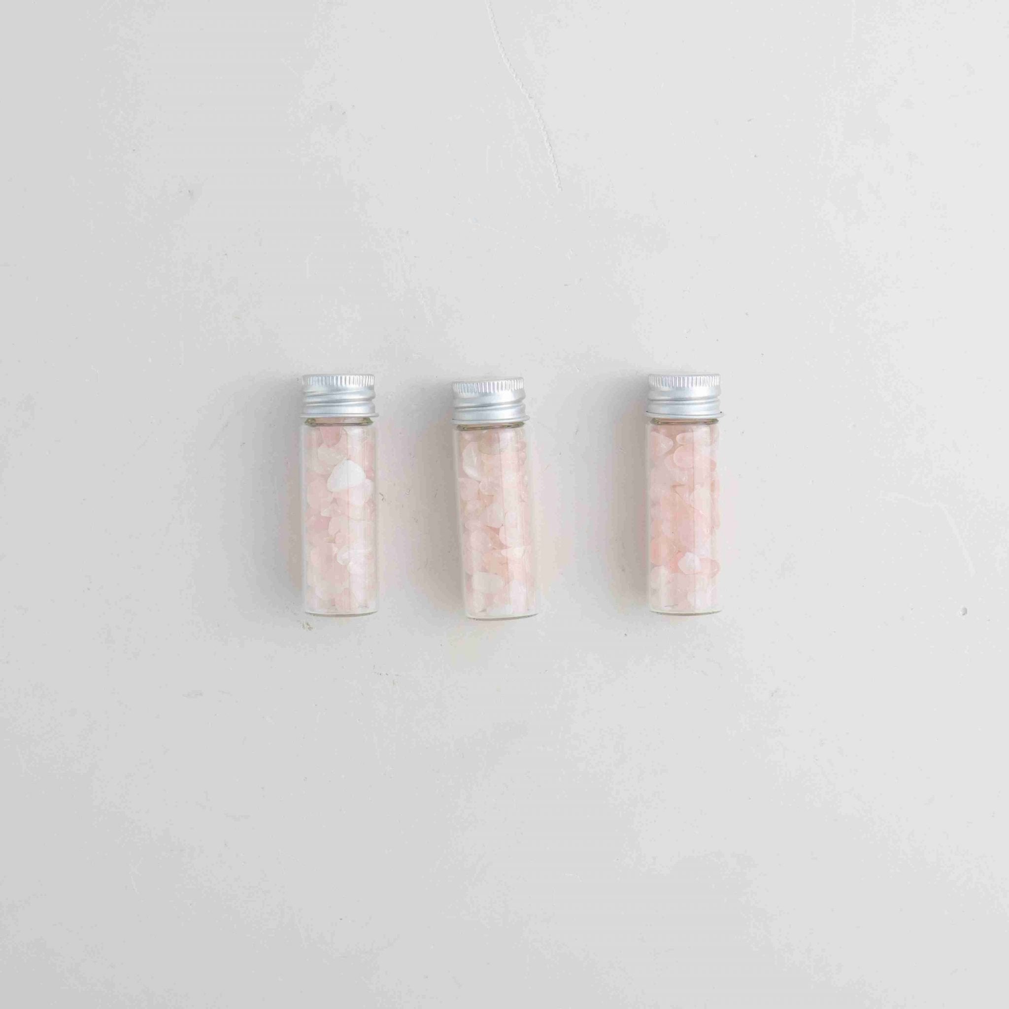 Wholesale ONE Rose Quartz Chip Jar – Mi Esperanza Minerals