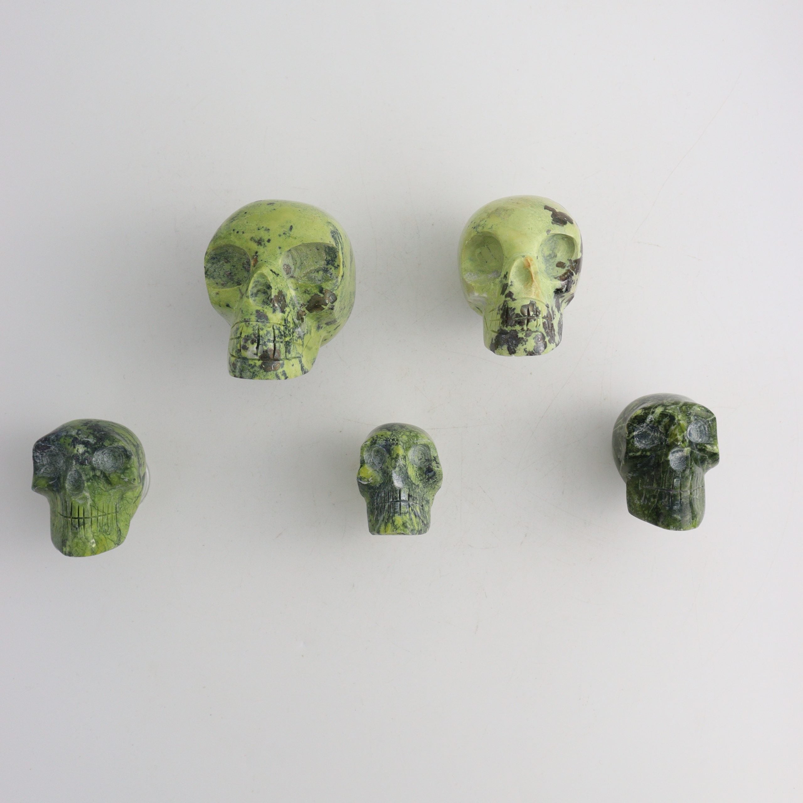 Serpentine Skulls | Wholesale Crystals Vendor – Mi Esperanza Minerals